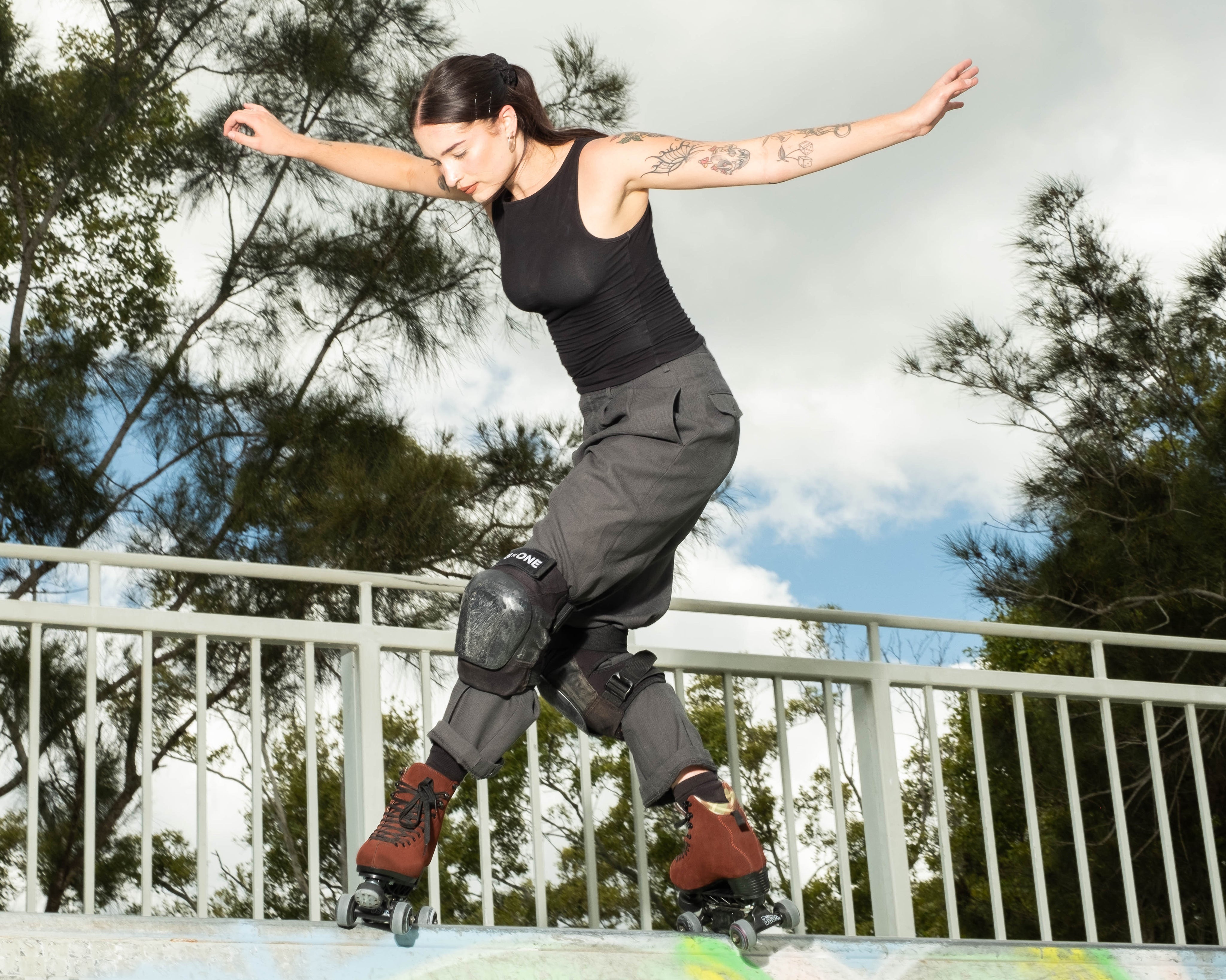 Chuffed Skates PRO BOOT - Jade Hannah - Brown Roller Skate Boot